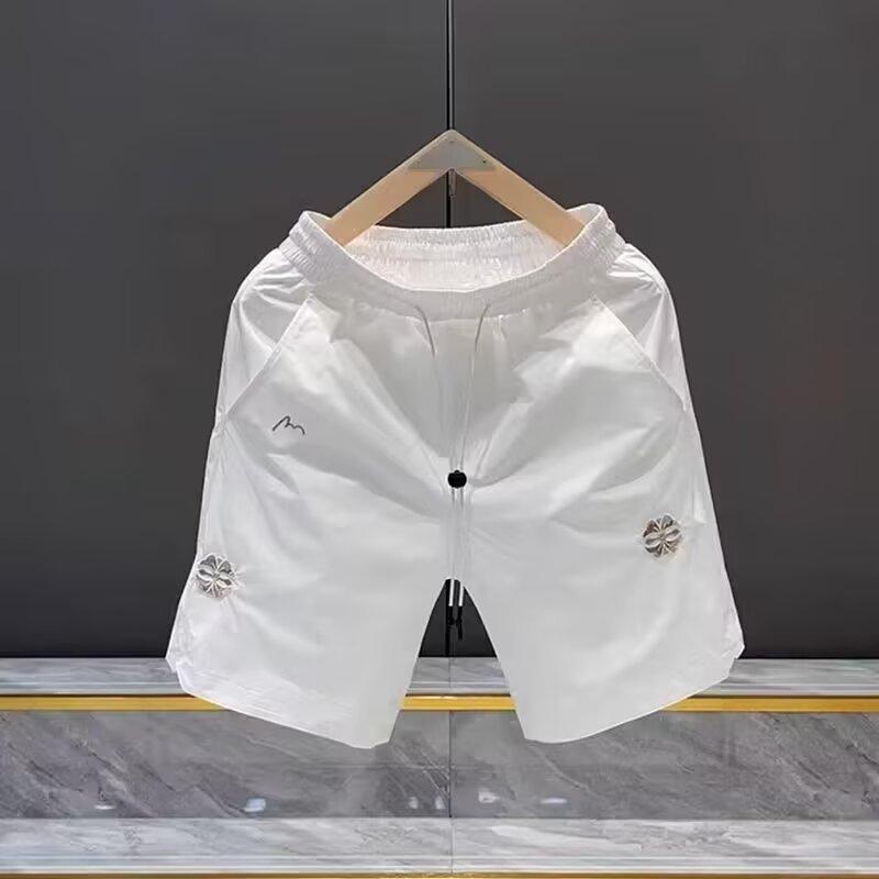 ハーフパンツ メンズ 春夏 五分丈 薄手 通気性 速乾 カラーブロック カジュアル シンプル 合わせやすい 高級感 快適 ファッション スポーツ アウトドア ビーチ 普段使い・素材: ポリエステル・パンツ丈: 五分丈・カラー: ホワイト、ブ...