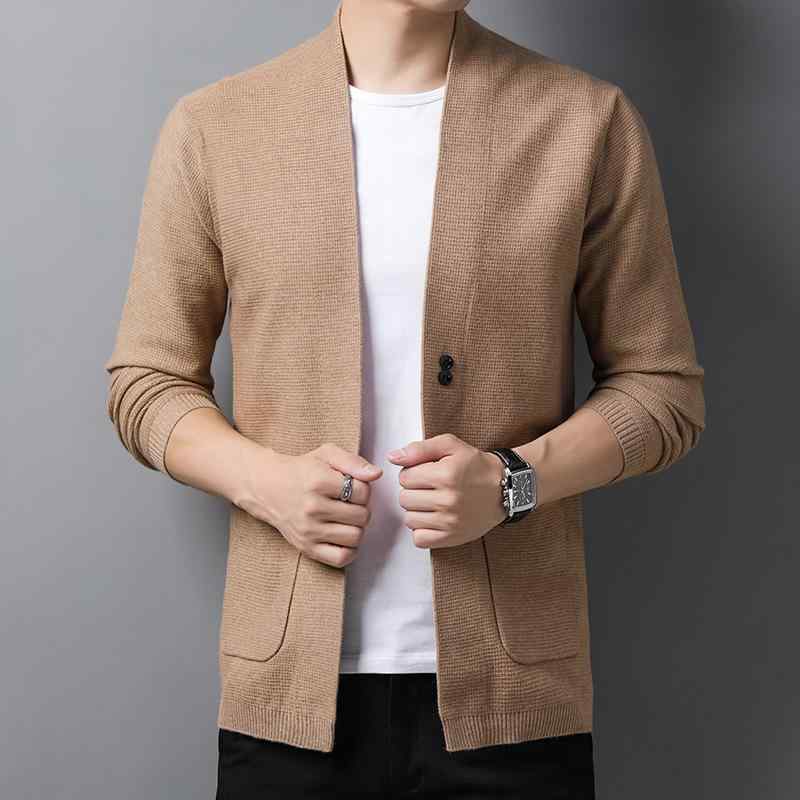 メンズニットセーター 人気 商品、 ポケット 付き セーター、 メンズ 欧米風 カジュアル ファッション、 若者 向け 高級 感 カーディガンニットジャケットソースカテゴリ: マテリアル機能: 高弾性,堅牢度が高い貨物番号: 24-Y59-...