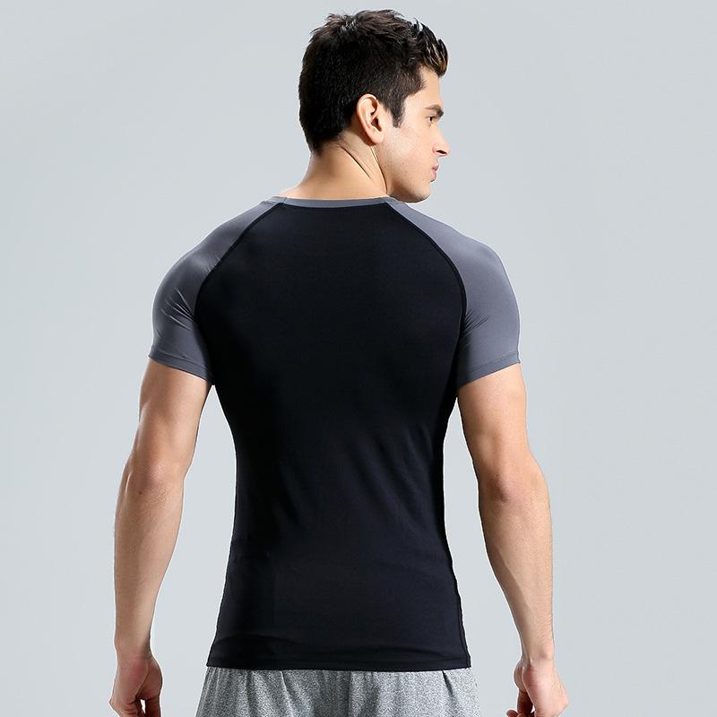 Tシャツ メンズ 高弾力 伸縮性 タイト 吸湿速乾 トップス スポーツウェア トレーニングウェア フィットネス ジム 筋トレ ランニング 部屋着 運動服 半袖 ブラック グレー ブルー・カテゴリ: スポーツウェア・スタイル: 運動、トレーニ...