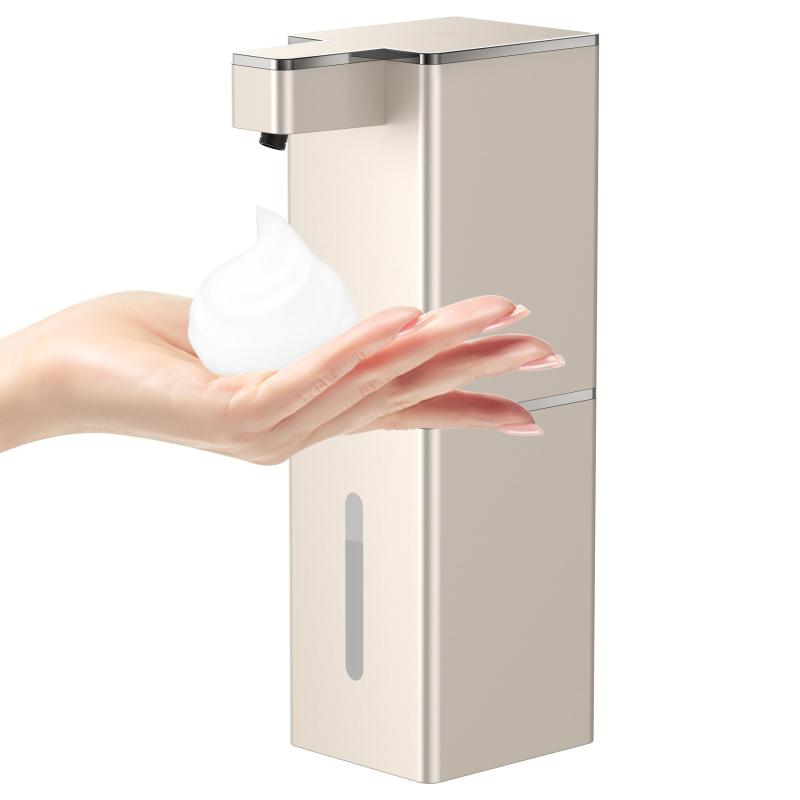 Gogorelax ディスペンサー ハンドソープ 吐出量4段階調 400ml 壁掛け 自動 防水 シャンプーディスペンサー