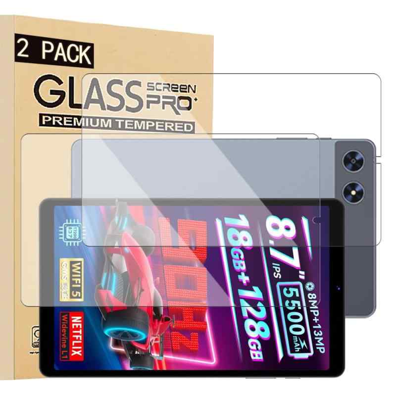 【E-COAST】For 2枚入り Azeyou F68 / SVITOO 8016D / KOOTIGERS Tab 8 SE/BNCF Bpad Mini SE ガラスフィルム タブレット 8.7インチ 液晶保護ガラスフィルム 硬度9H...