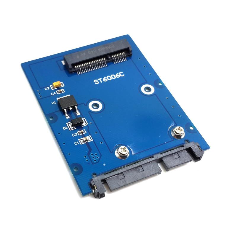 Chenyang スリムタイプ 68ピン mSATA SSD - 2.5インチ SATA 3.0 22ピン 6Gbps HDD アダプター ハードディスク PCBAmSATAから2.5インチのSATAアダプター。ユーザーはあらゆる標準SAT...