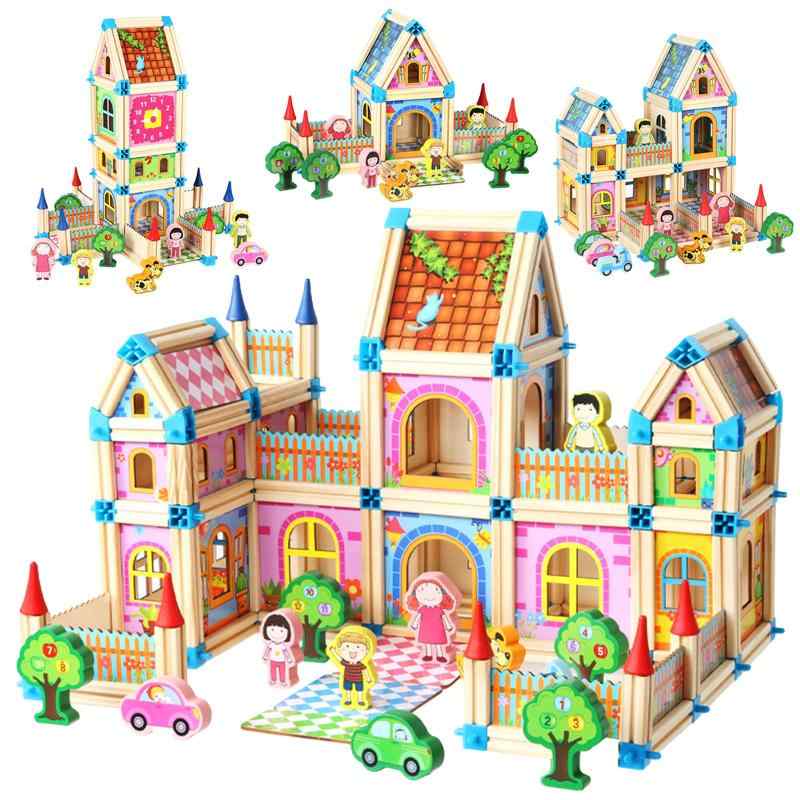 組み立て おもちゃ 立体パズル 建築 ブロック 木製 おもちゃ 積み木 工作キット 知育玩具 モデルDIY 創意 知育玩具 子供 大人向け 男の子 女の子 人気 お誕生日 プレゼント ランキング 人気 【セット内容】この組み立て玩具は、ウォ...