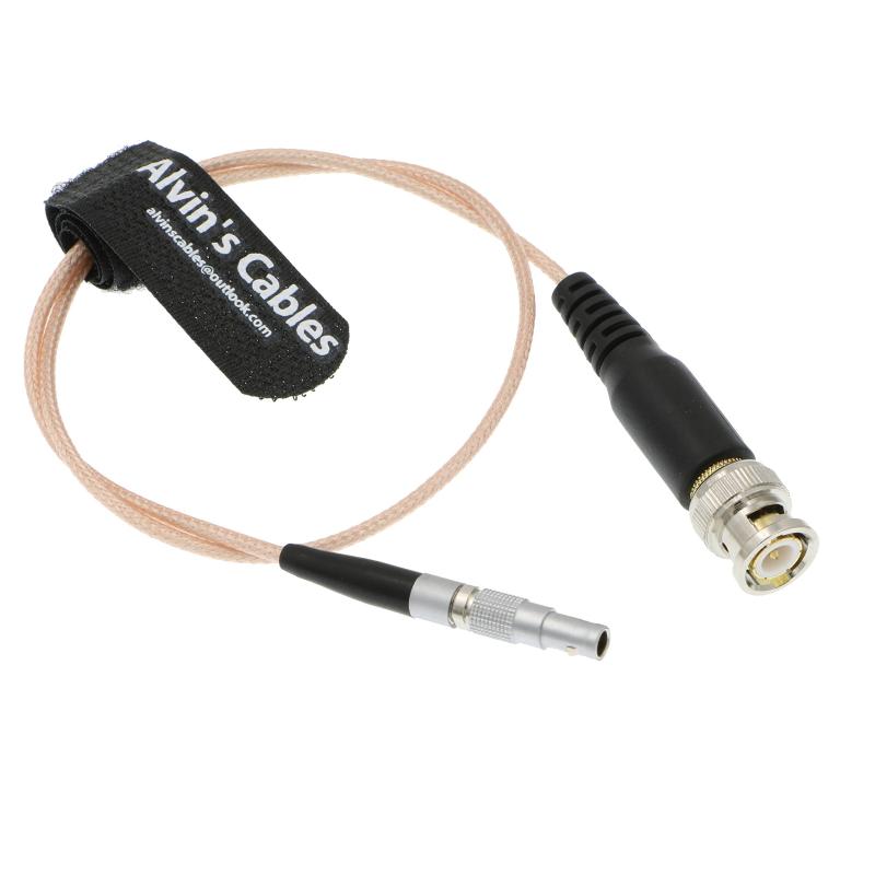 Alvin's Cables Red Epic Scarlet 用の 4 pin to BNCオス Time Code 入力 アダプター ケーブル