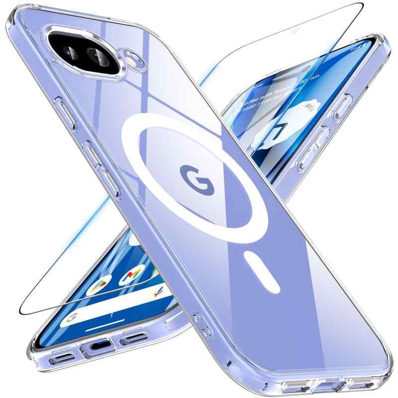 Fin2feel For Google Pixel 10a ケース【MagSafe対応】マット半透明 黄ばみなし 指紋防止 耐衝撃 滑り止め グーグルピクセル10a case ワイヤレス充電 ぐーくるぴくせる10a カバー 6.3インチ