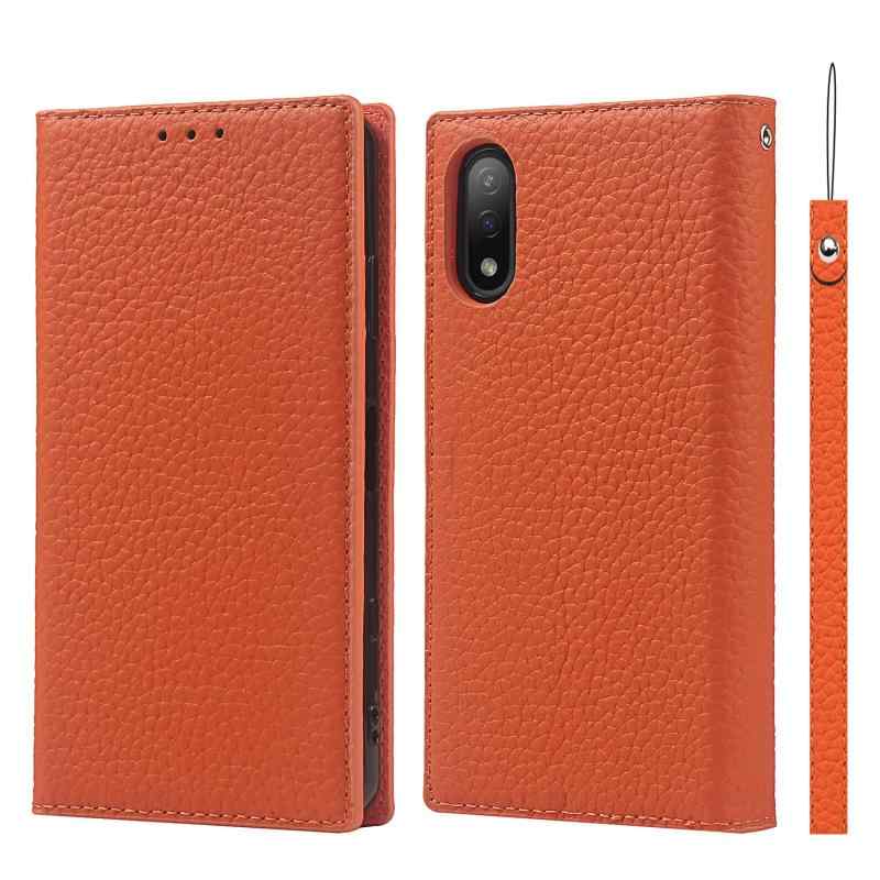 Litchi pattern case for Xperia Ace II