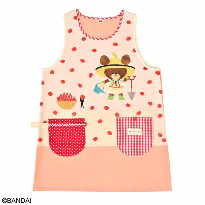 ほかのキャラクターエプロンはこちらから！くまのがっこうのエプロンに新柄が登場♪タオルホルダーがついているので、急ぎ必要な時も、すぐに使用できます。明るい色使いとポップなイラストがポイント商品区分雑貨サイズM〜L(フリー)・バスト79〜94c...