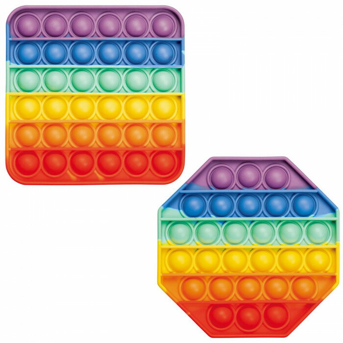 fk094igrjs●指で押してストレス発散!●押したときのポコポコした感触がクセになる!●表裏どちらからでもご使用可能●小さなお子様からご年配の方まで※商品によって色の出方が異なります。サイズ四角:約12.5×12.5×1.5cm、八角:...