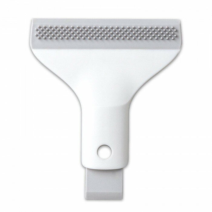 fk094igrjs水アカ・ウロコ・カビ予防にゴム製の水切りだから傷つけにくい。ブラシでこすって水垢のお掃除。水切りで結露を落としてスッキリきれい。すきまや溝の頑固な汚れは持ち手部分のヘラでお掃除。ヘラは折りたたんでコンパクトに。フック穴付...