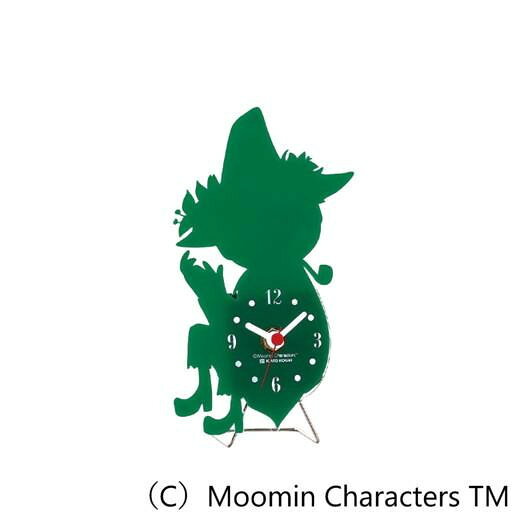 ムーミングッズはこちらから！fk094igrjsムーミンに登場するキャラクター、スナフキンのおしゃれなシルエット置き時計です!!●画像のカラーはイメージです。撮影状況、ご使用のパソコンにより、色味が多少異なって見えます。予めご了承ください。...