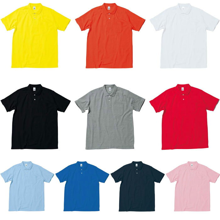 SS S M L LL 3L 4L 5L 10(イエロー) 13(オレンジ) 15(ホワイト) 16(ブラック) 2(モクグレー) 3(レッド) 6(サックス) 7(ロイヤルブルー) 8(ネイビー) 9(ライトピンク) スポーツシャツ 襟付...