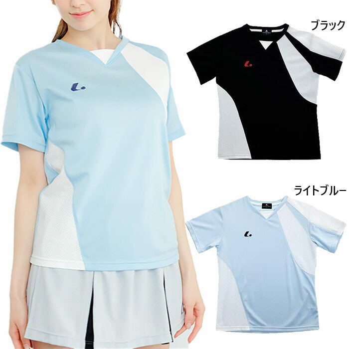 M L O XO ブラック ライトブルー テニスウェア バドミントンウェア おしゃれ オシャレ かわいい 女性用 ウィメンズ LADY WOMEN 最安値に挑戦！LUCENT　ルーセントってどんなブランド？？ソフトテニスウェア・卓球ウェア連...