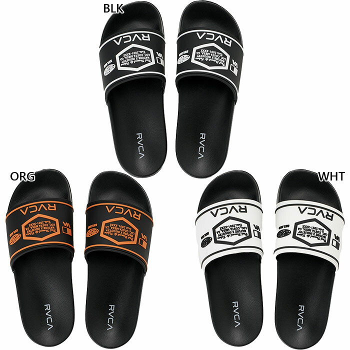 8(26.0cm) 9(27.0cm) 10(28.0cm) BLK(ブラック) ORG(オレンジ) WHT(ホワイト) 靴 フットウェア メンズサンダル つっかけ おしゃれ オシャレ かっこいい 男性用 MEN RVCA VA 最安値に挑...