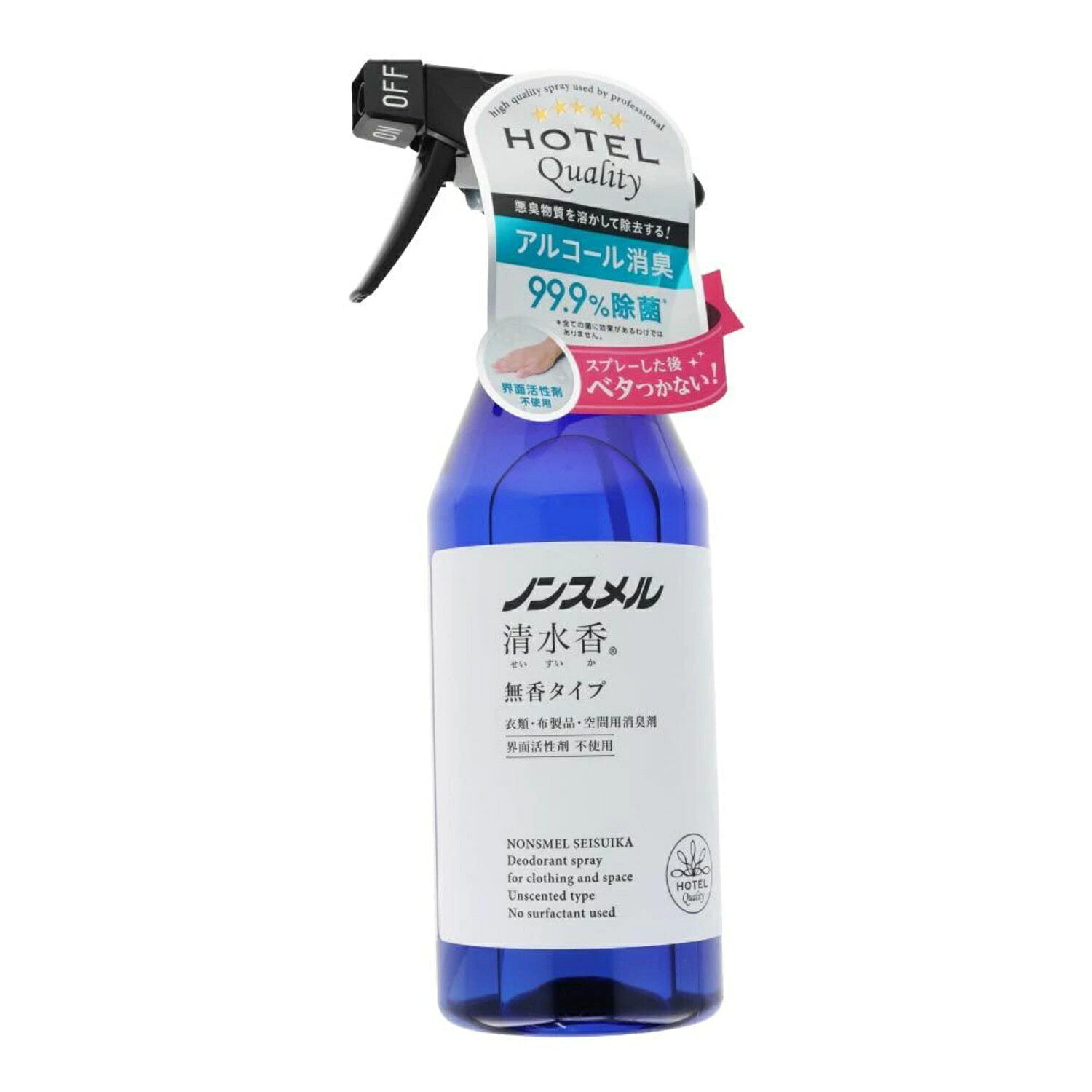 特長●衣類・布製品に染みついた気になるニオイ※を消臭・除菌。ウイルス除去にも。※汗・体臭・タバコ・料理・ペットなどのニオイ。（すべての菌やウイルスに効果があるわけではありません。布上での効果。）●界面活性剤不使用でスプレー後ベタつかず、毎日...