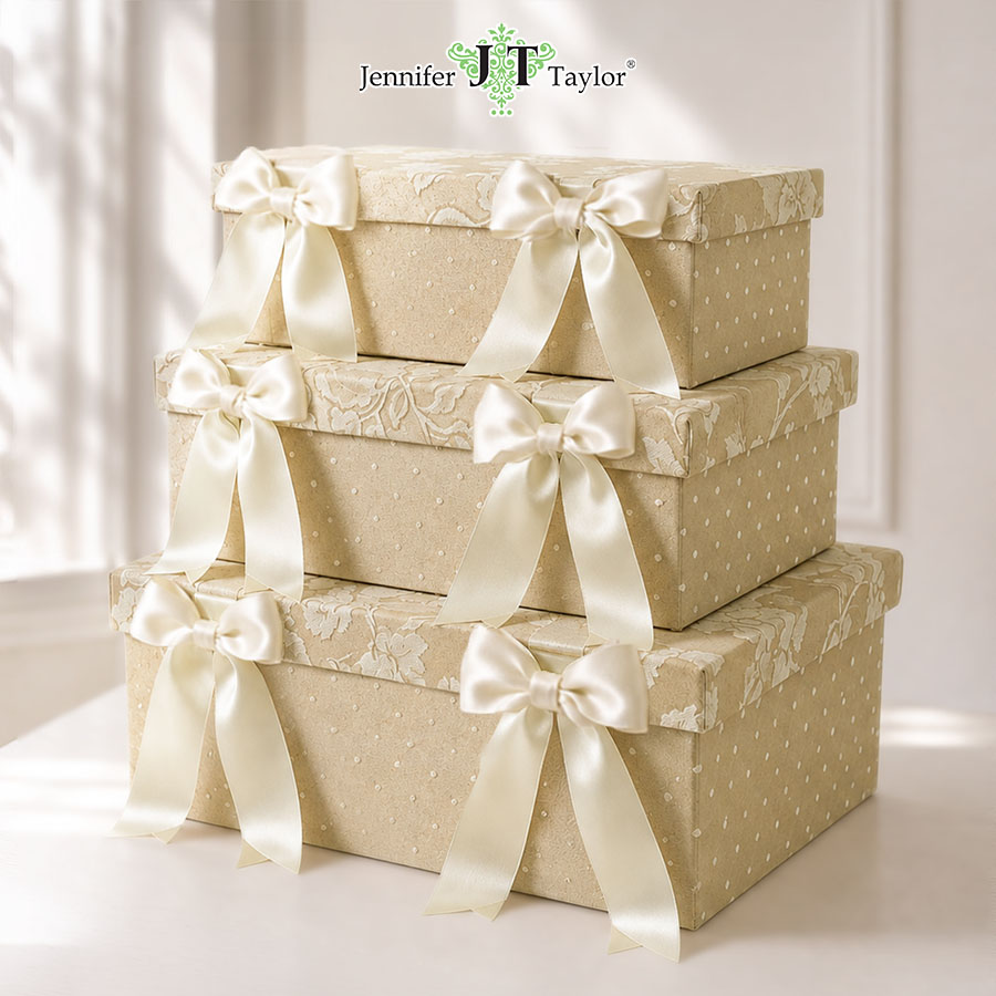 商品名 ジェニファーテイラー ボックス 3ヶセット Heirloom Jennifer Taylor 32115BX サイズ(cm) S:35×22×12cm M:38×25×13cm L:41×28×14cm内寸　S:32×19×10cm...