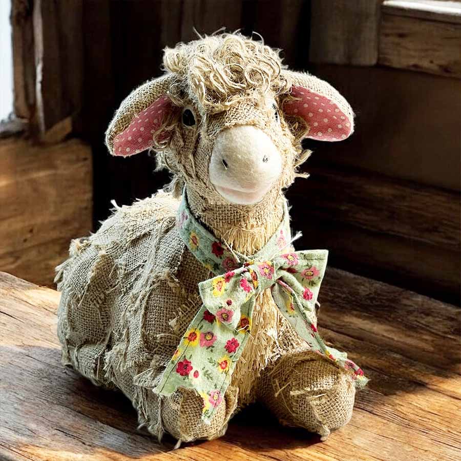 商品名 フレンチカントリー 手作りインテリア ヒツジ S サイズ(cm) 32×15×高さ26 材質 ポリエステル、発砲スチロール 商品説明 発泡素材のベースに、麻布やファブリックを丁寧に貼り合わせた、ほっこり温かみのあるナチュラルテイスト...