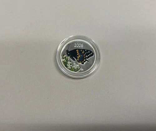 2006 50c Short-tailed Swallowtail Butterfly - Sterling Silver Coin商品について流通/非流通材質：銀発行年：2006年純度：0.925特徴：記念品認証：未認証原産国：カナダ注意...