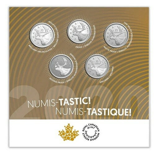 2020 Canada Numistastic 5 x 25 cent set - 5 different finishes商品について出品者からのコメント「すべてのコインは中古品であり、経年劣化や摩耗が見られる場合があります。写真をご確認...