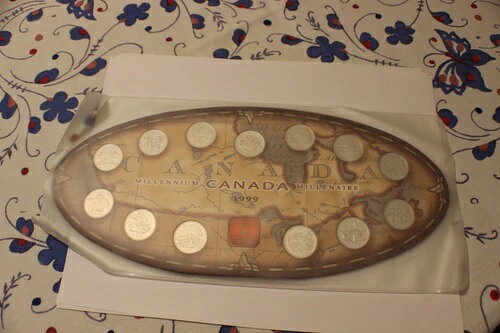 1999 Canada Millennium Commemorative 13 coin set in cardboard holder w/token商品について販売者コメント「新品同様 - カナダ造幣局発行のオリジナルプラスチックケース...