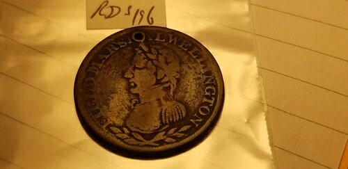Canada Field Marshal Wellington Half Penny Token Idse1.商品について原産国：カナダ額面：1ドル発行年：1856年注意事項以下の注意事項をご理解のうえ、ご購入ください。◆ 鑑定グレード・真...
