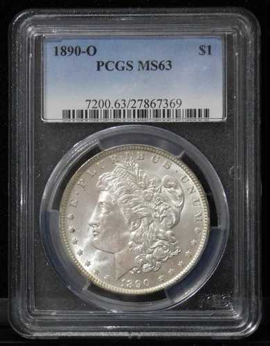 1890-O Morgan Silver Dollar PCGS MS63 Certification # 7200.63/27867369商品について出品者コメント「状態良好です。ご入札前にご質問ください。出品者コメントについて…続きを読...
