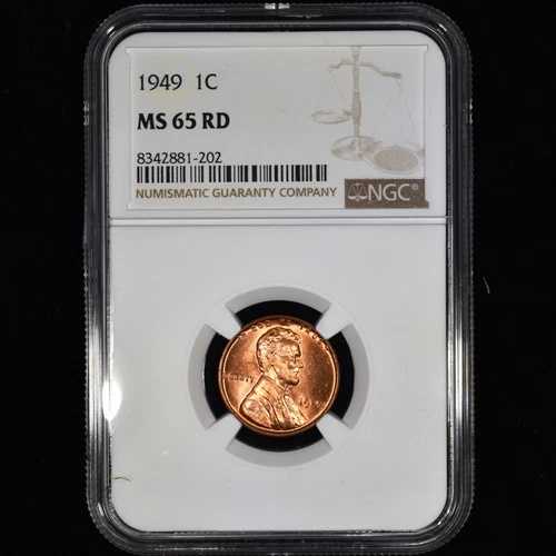 1949 P LINCOLN WHEAT CENT ? NGC MS-65-RD ? 1C COIN PENNY GEM UNC STOCK ?TRUSTED?商品について原産国：アメリカ合衆国流通/未使用：未使用額面：スモールセントコイン...