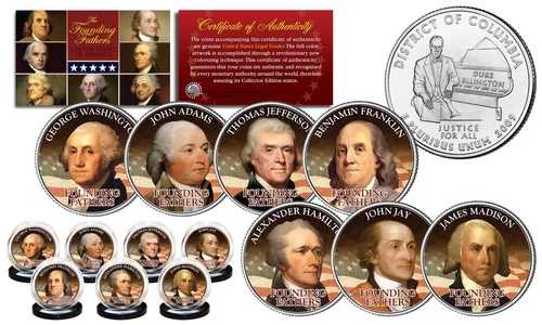 THE FOUNDING FATHERS of United States WASHINGTON DC State US Quarters 7-Coin Set商品について出品者注記：新品原産国：アメリカ合衆国流通/未使用：未使用認証：アメ...