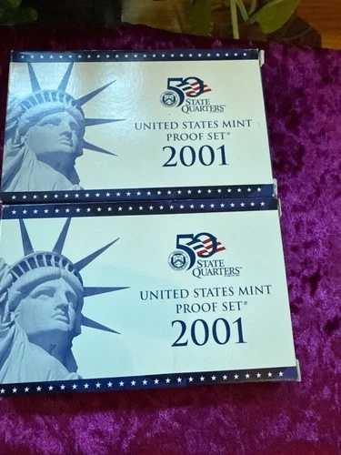 2 Bundle 2001 US Mint 10 Coin Proof Set COA商品について出品者注記：コインは未使用品です。原産国：アメリカ合衆国流通/未使用：未使用発行年：2001年刻印タイプ：プルーフ認証：アメリカ合衆国造幣局注...