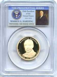 ? 2014 S Warren G. Harding Presidential Dollar PCGS PR69DCAM Photo Label商品について出品者注記：新規鑑定済み - 2014年 S ウォーレン・G・ハーディング大統領ドル...