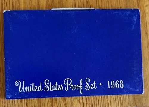 1968 S US Mint Original Package Proof Coin Set 40% Silver Kennedy Half Dollar-1商品について出品者注記：米国造幣局プルーフセット、政府発行のオリジナルパッケージ入...