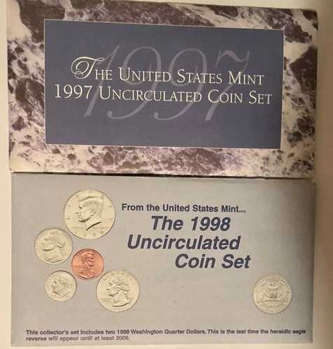 1997, 1998, UNCIRCULATED MINT SETS #1商品について出品者注記：造幣局から直接購入、長期間保管されていたもの流通/未使用：未使用発行年：1997年グレード：未評価原産国：アメリカ合衆国認証：アメリカ合衆国造...