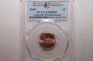 2009 LINCOLN CENT PROFESSIONAL GRADED PCGS SP68RD SATIN FINISH商品について額面：スモールセント流通/未使用：未使用コイン：リンカーン生誕200周年記念発行年：2009年色：レッド...