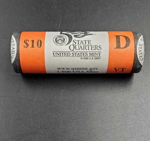 1 Unopened US Mint BU Roll 2001 D Vermont Statehood Quarters OBW 40 coins商品について流通/未使用：未使用発行年：2001年原産国：アメリカ合衆国認証：アメリカ合衆国造...