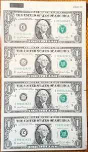 United States 1981 UNC 1 Dollar Uncut Sheet Richmond with Top Border Attached商品について出品者注記：参考画像を参照し、ご自身で評価・鑑定してください。流通/未使用...