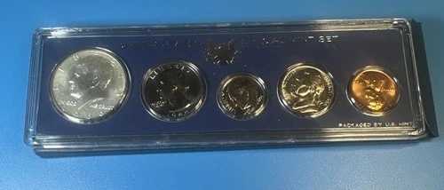 1966 Kennedy 40% Silver Half Dollar US Special Mint Set SMS 5 Coins and Box(D682商品について額面 50セント流通/未使用 未使用材質 銀発行年 1966年刻印タ...