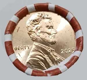 2025 P Lincoln Cent Rolls from Bank Box BU OBW Sealed Penny LAST ROLL AVAILABLE商品について出品者注記：未開封のBUリンカーンセント/ペニーロール（銀行の箱から直...