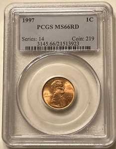 Super High Grade 1997 P PCGS 1C MS66RD Red Fiery Gem Lincoln Memorial Cent 1C商品について出品者メモ：PCGS鑑定済みの非常に状態の良いリンカーン記念ペニー。素晴ら...