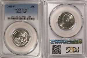 2011 P Glacier NP Quarter 25c PCGS MS67商品について流通/未使用：未使用額面：25セント発行年：2011年発行形態：通常貨幣造幣局：フィラデルフィアグレード：MS 67原産国：アメリカ合衆国修正品：なし...