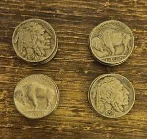 ? 20 Buffalo Nickels per Lot PLUS LUCKY BONUS EISENHOWER DOLLARS商品について額面：5セント流通/未使用：流通コイン：バッファロー材質：銅ニッケル合金打刻タイプ：通常貨幣グレード...