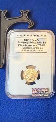 2026 P Roosevelt Dime Emerging Liberty 250th Anniversary BU SemiIQ Uncirculated商品について額面：10セント流通/未使用：未使用コイン：ルーズベルト発行年：202...