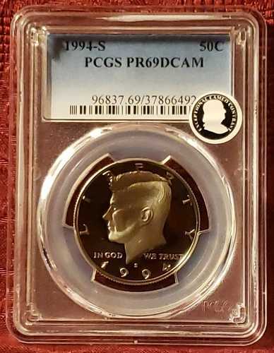 1994-S 50c Proof Kennedy Half Dollar PCGS PR69DCAM Combined Shipping商品について原産国：アメリカ合衆国材質：銅発行形態：プルーフグレード：PR 69KM番号：なし鑑定機関：...