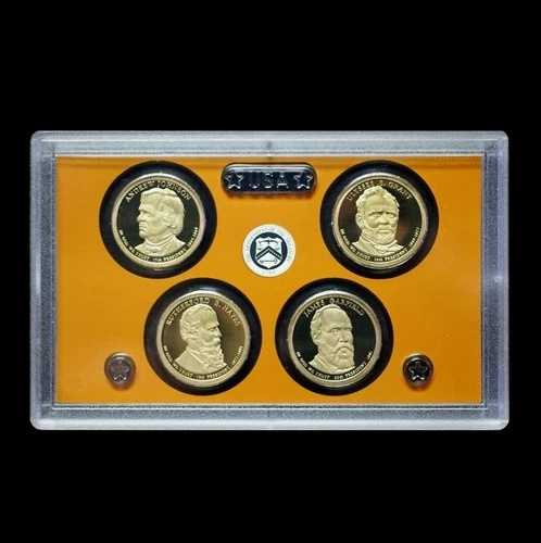 2011 S Presidential Proof Set ~ Johnson, Hayes, Garfield and Grant商品について出品者注記：新品未使用プルーフコイン、米国造幣局オリジナルレンズケース入り（箱・鑑定書なし）原産...