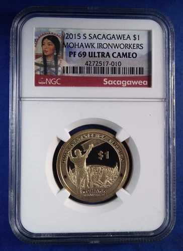 2015 S Sacagawea $1 Mohawk Ironworkers NGC PF69 Red Label商品について出品者注記：NGC PF69 ウルトラカメオコイン。状態良好、シャープな状態です。写真はイメージです。原産国：アメ...