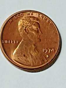 1974 D M/DDO, MS/Red, "Liberty, Date, Mint" BU Error Lincoln Penny商品について原産国：アメリカ合衆国コイン：リンカーン記念ペニー鑑定：未鑑定打刻タイプ：通常貨幣造幣局：デンバ...
