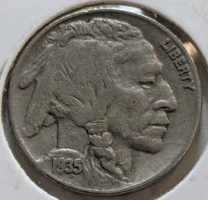 US, Five Cents, 1935-P, Buffalo Nickel, DDO/DDR, Misaligned Rotation商品について額面：5セント流通/未使用：流通コインデザイン：バッファロー材質：銅発行年：1935年発行形...