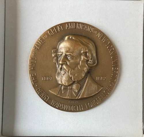 Henry W. Longfellow MACO Bronze Hall Of Fame For Great Americans in OG Box商品について出品者メモ：非常に良好な状態です。メダルはオリジナルのパッケージに収められており...