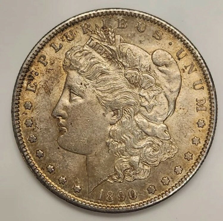 1890 S San Francisco Morgan Silver Dollar $1 in BU UNC Condition #2 Nice Toning商品について出品者コメント「1890年製 サンフランシスコ モルガン銀貨 1ドル ...