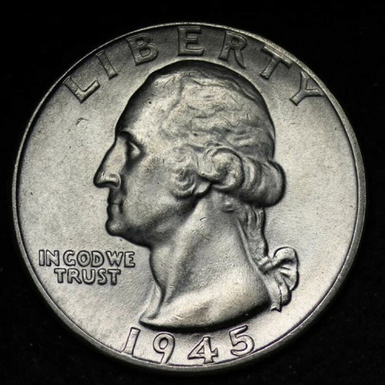 1945 Washington Silver Quarter CHOICE BU UNC UNCIRCULATED MS FREE P/H W107 XNX 商品について認証：未認証流通/非流通：非流通年：1945年刻印の種類：ビジネス鋳造...