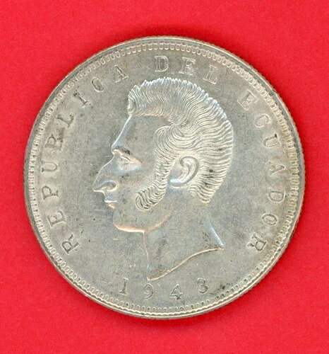 ECUADOR 5 SUCRES 1943 KM 79 AU-UNC.商品について販売者メモ「AU-UNC」流通/未流通 AU-UNC額面 5スクレ組成 銀年 1943年認証番号 00000純度 0.72等級 未評価KM番号 79製造国/地...