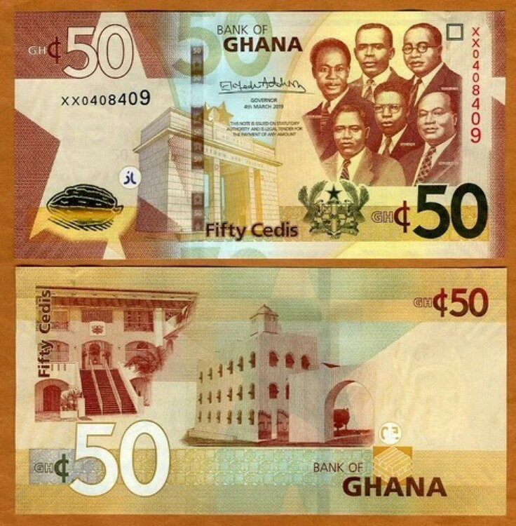 Ghana, 50 Cedis, 2019, P-New, UNC Upgraded security features商品について出品者コメント「接頭辞は様々です。写真はイメージです」製造国/地域：ガーナ国：ガーナグレード：未評価タイプ：...